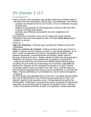 Devoir 4B - Analyse littéraire - Devoir 4 (25 %) Consignes Dans ce devoir, vous produirez une ...