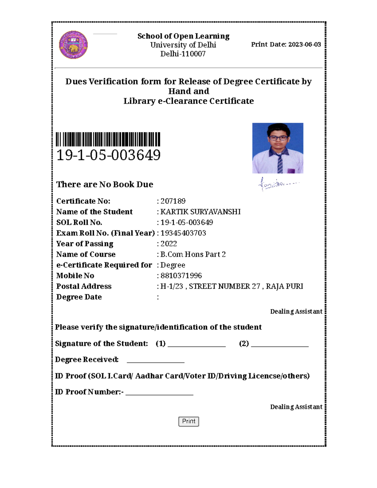 Library - Ttgh - _______ School of Open Learning University of Delhi ...