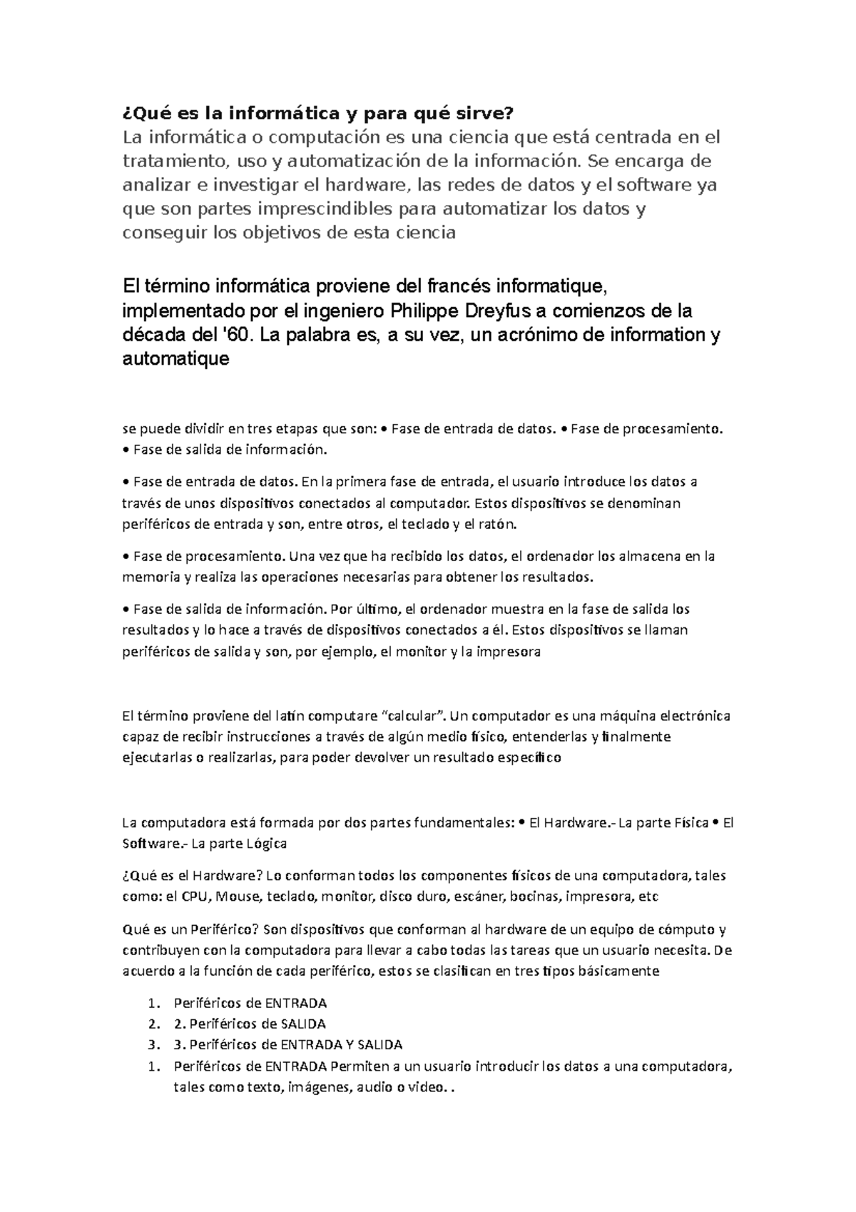 Qué es la informática y para qué sirve - ¿Qué es la informática y para ...