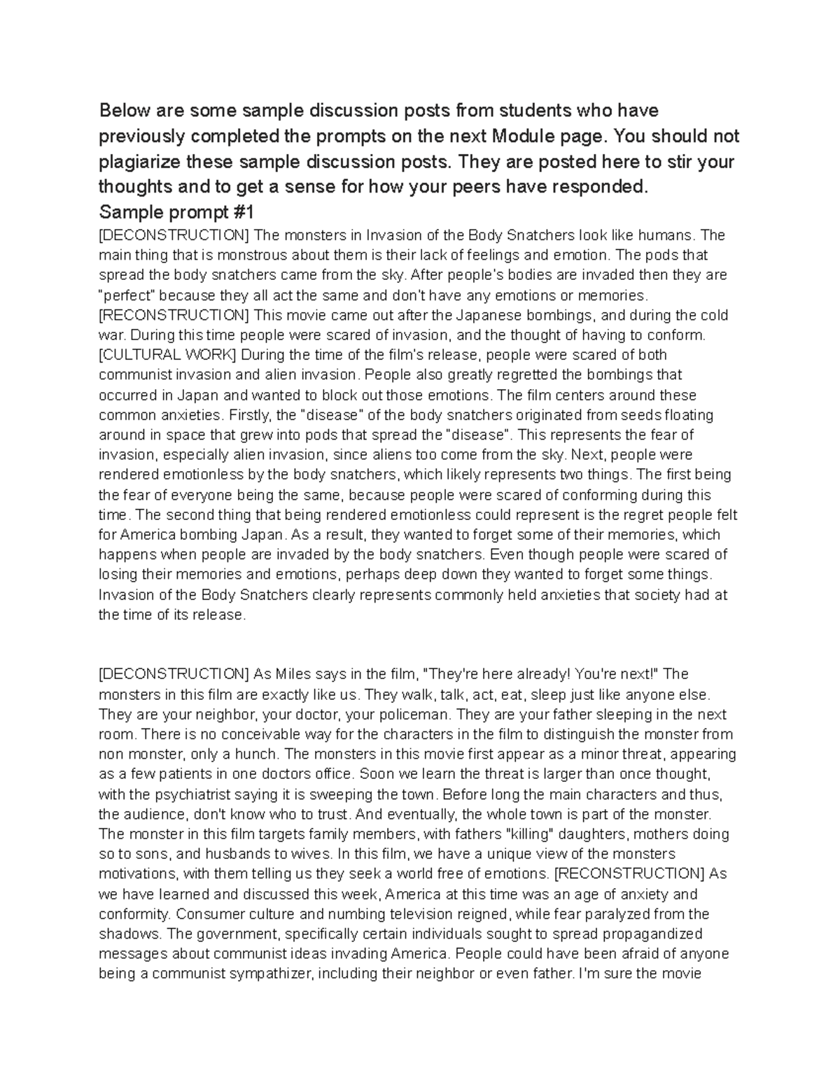 Week 5 Thursday Preparing for Discussion - Google Docs - Below are some ...