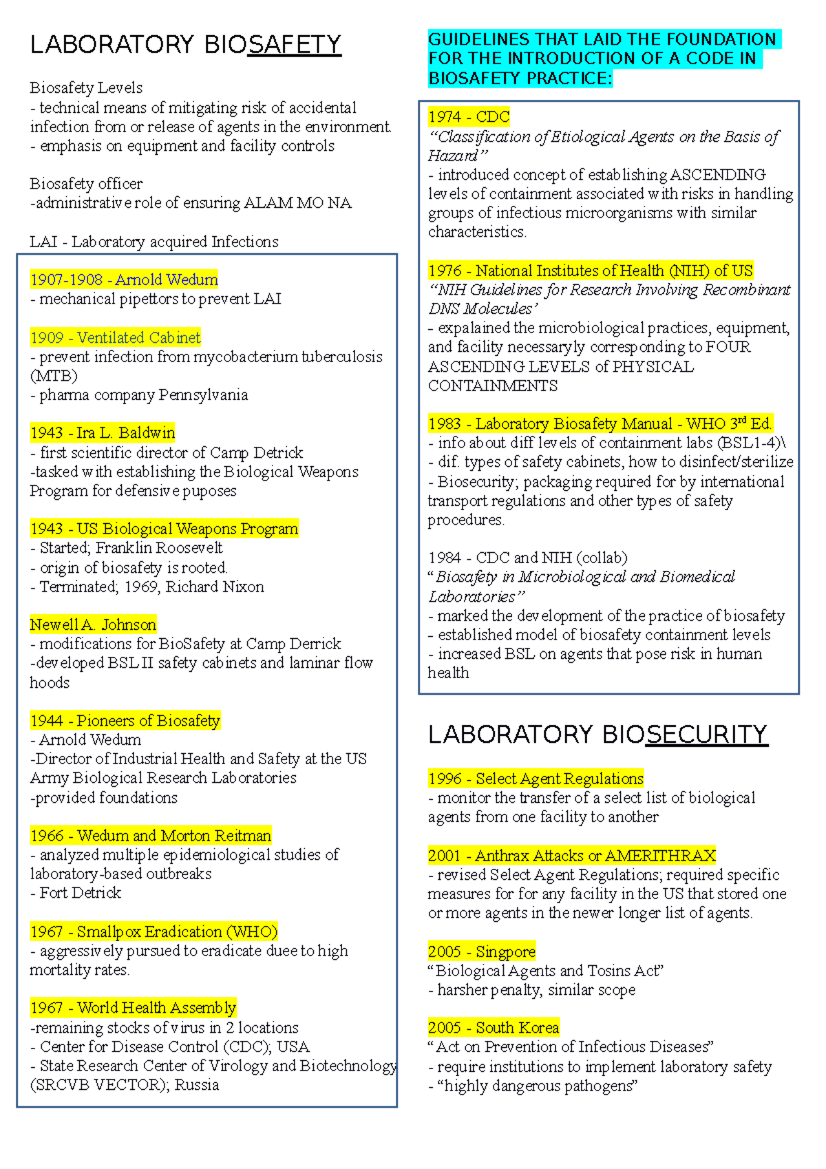 Laboratory Biosafety - LABORATORY BIOSAFETY Biosafety Levels technical ...