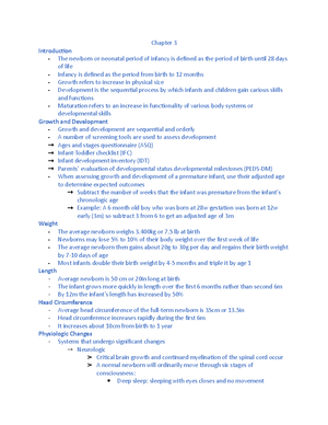 Chapter 4 - notes - Chapter 4 Introduction The toddler period ...