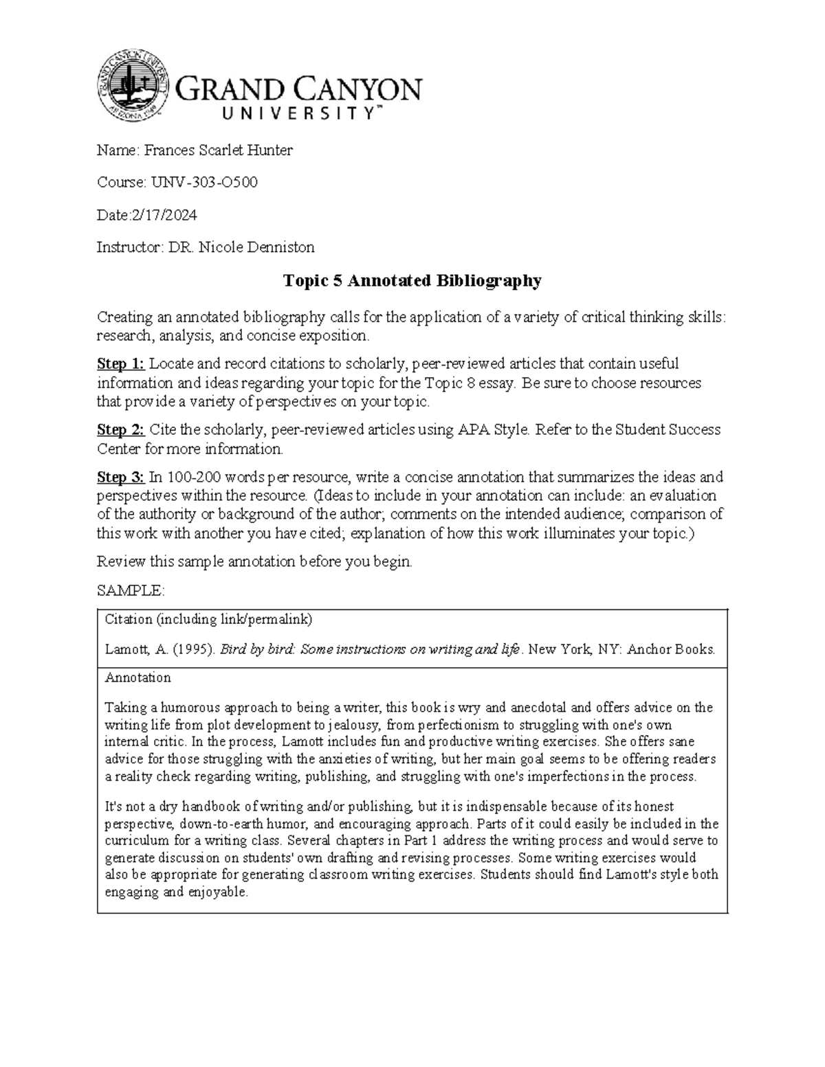 UNV-303-RS-T5-DONE2-Annotated Bibliography - Name: Frances Scarlet ...