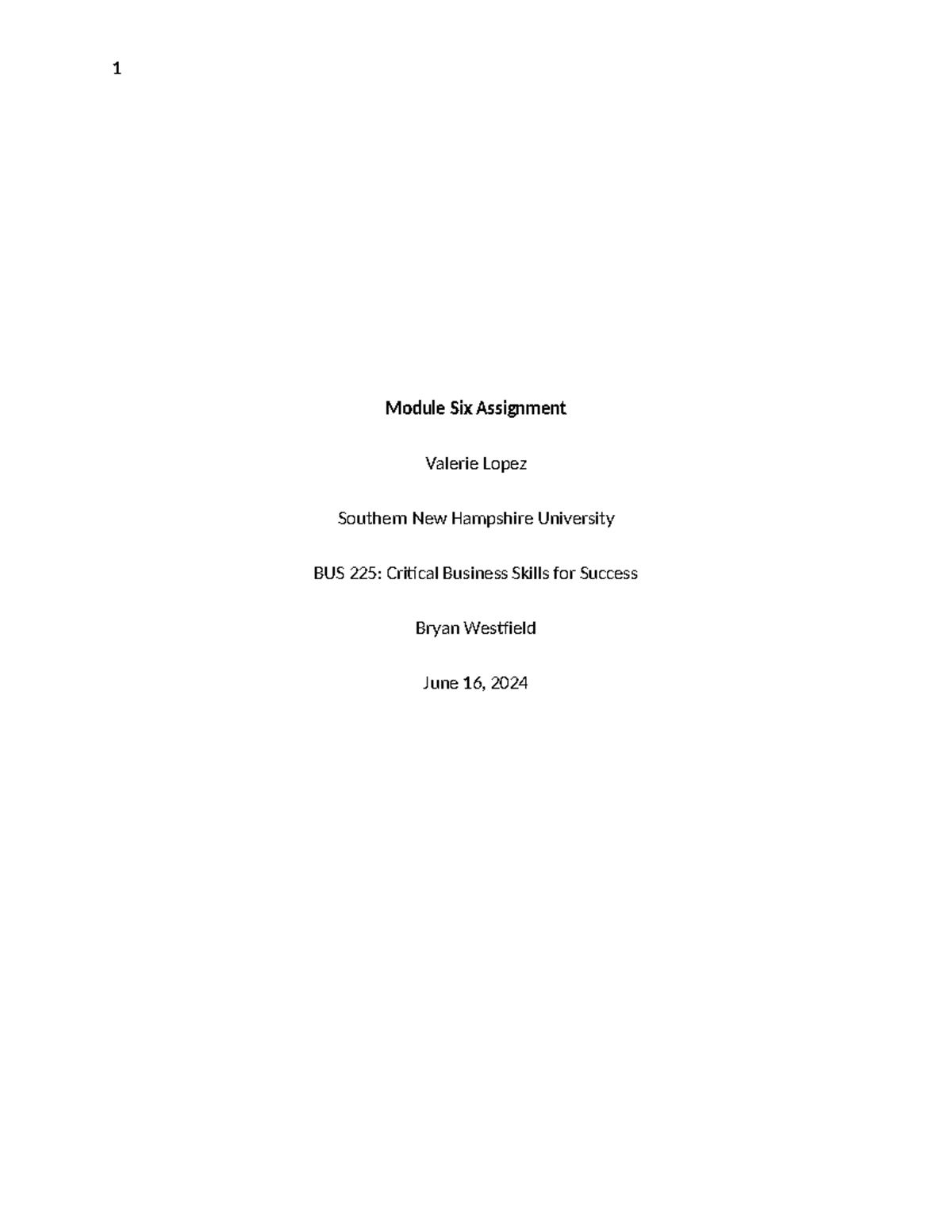 6-1 Assignment - Stakeholder Summary Report - Module Six Assignment ...