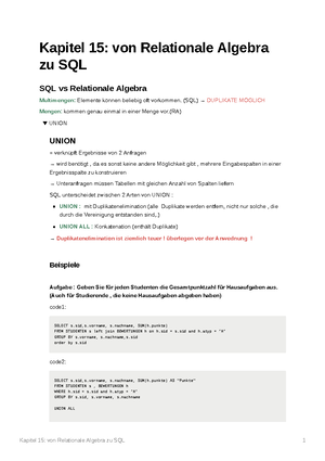 Cheat Sheet - Wintersemester - psql -U postgres CREATE ROLE brass LOGIN CREATEDB; CREATE ...
