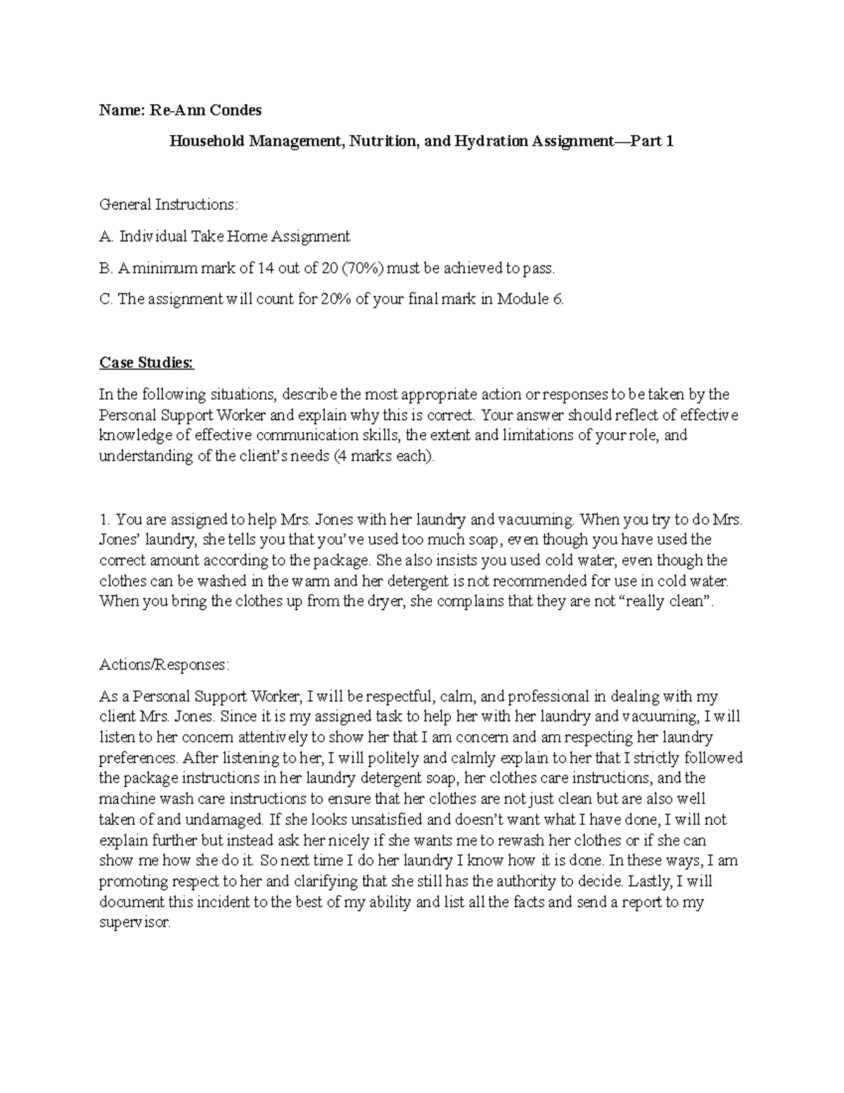 Document - Notes about module 3 body systems - Name: Re-Ann Condes ...
