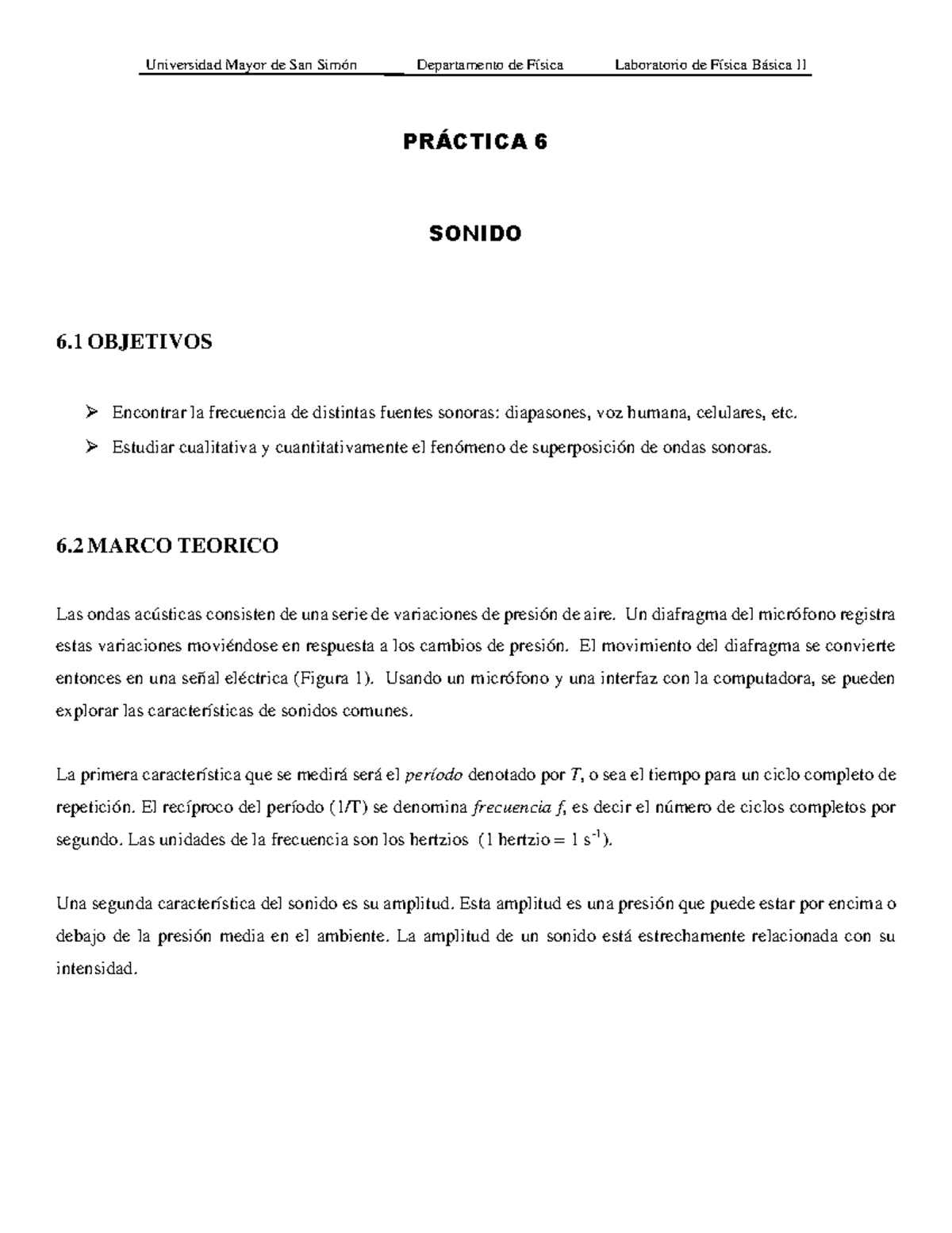 Practica lab 6 - laboratorio de fisica II - Warning: TT: undefined function: 32 PRÁCTICA 6 ...