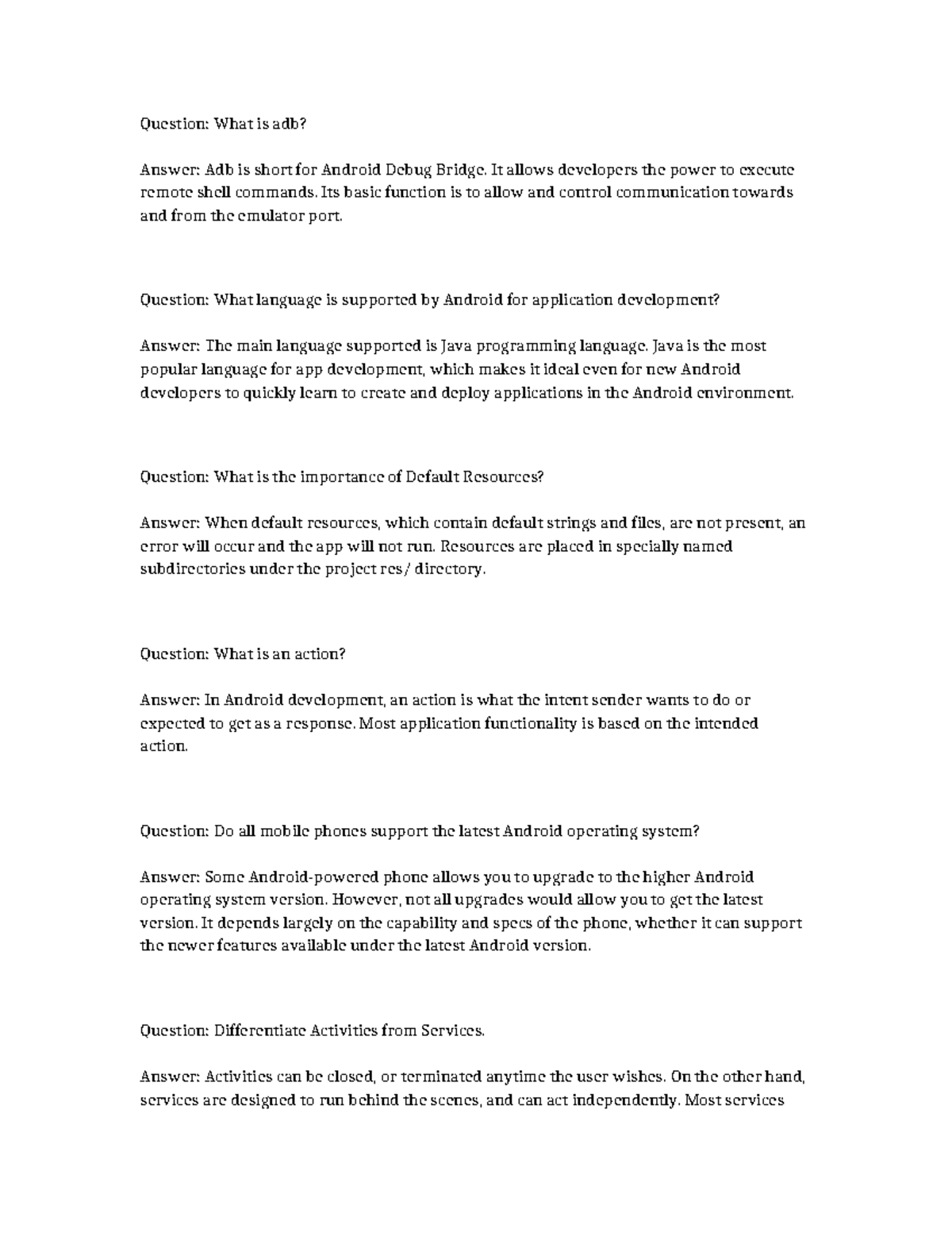 Patronizingly glashan hypergeustia - Question: What is adb? Answer: Adb ...