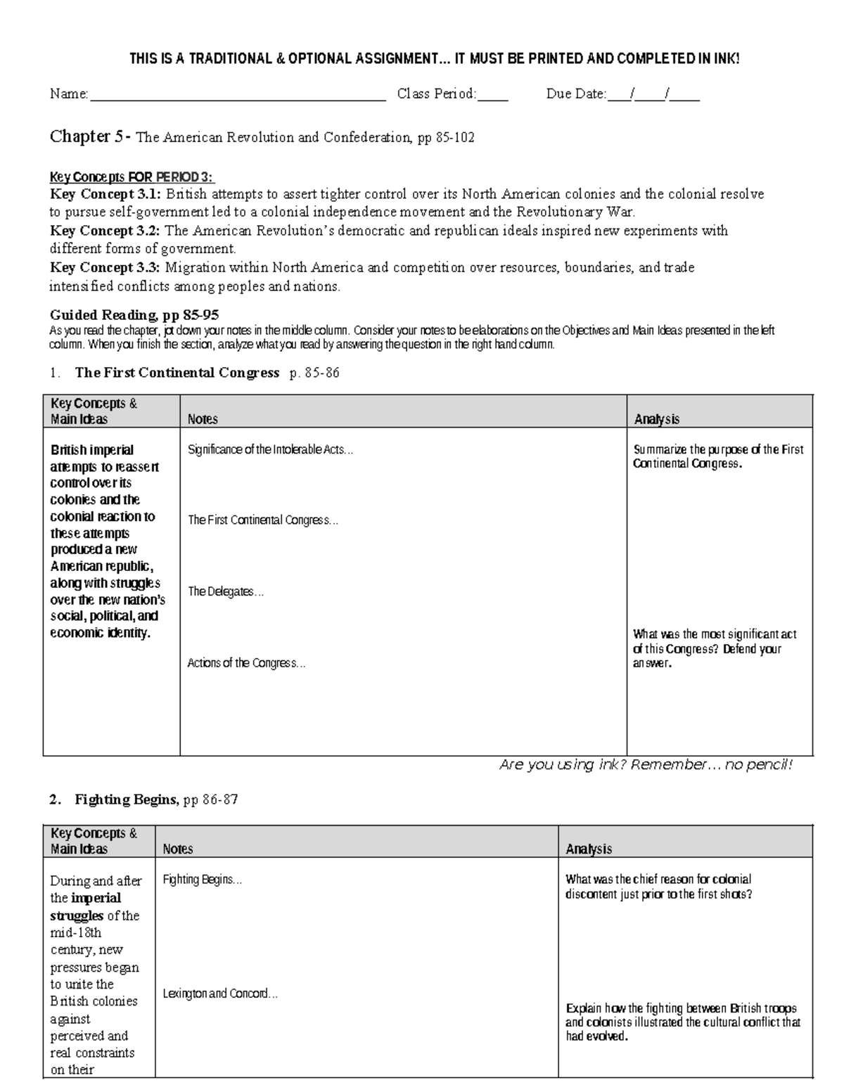 Chapter five - THIS IS A TRADITIONAL & OPTIONAL ASSIGNMENT... IT MUST ...