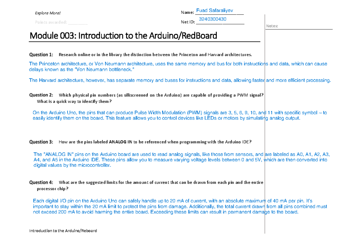 M003 Arduino Introduction - Introduction to the Arduino/Reboard Notes ...