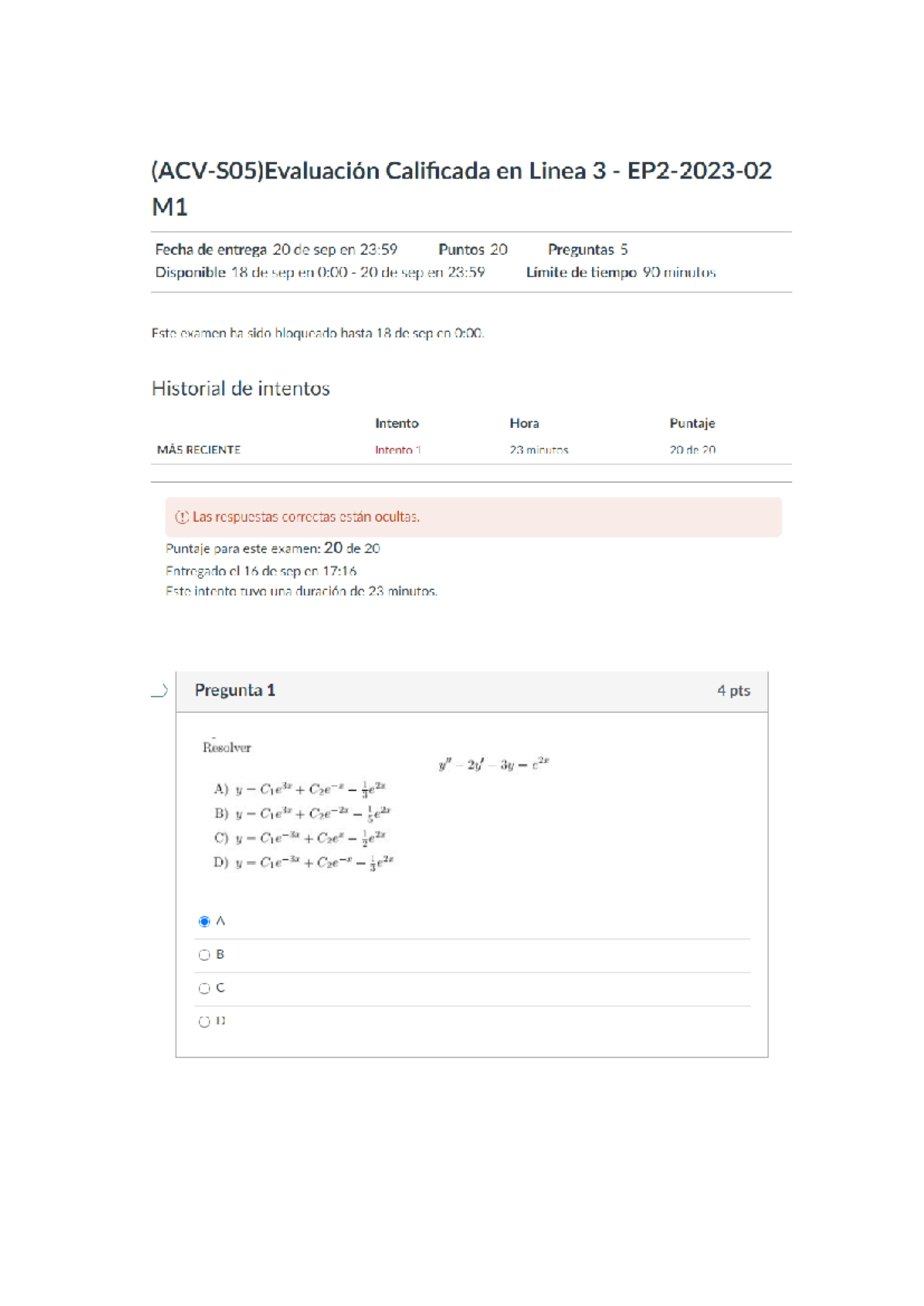 (ACV-S05)Evaluación Calificada en Linea 3 - Calculo para la toma de desiciones - Studocu