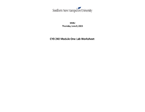 CYB 240 Module Two Lab Worksheet - 2-3 Lab Worksheet Chris Lawton ...