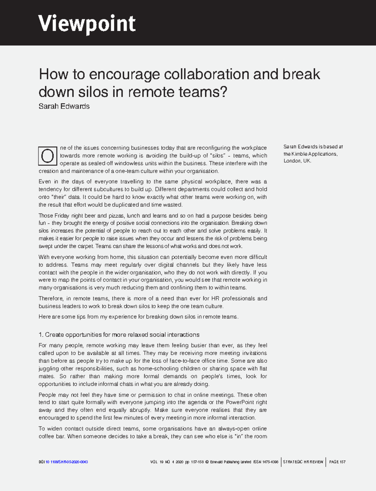 Https-::doi - to complete my essay - Viewpoint How to encourage ...