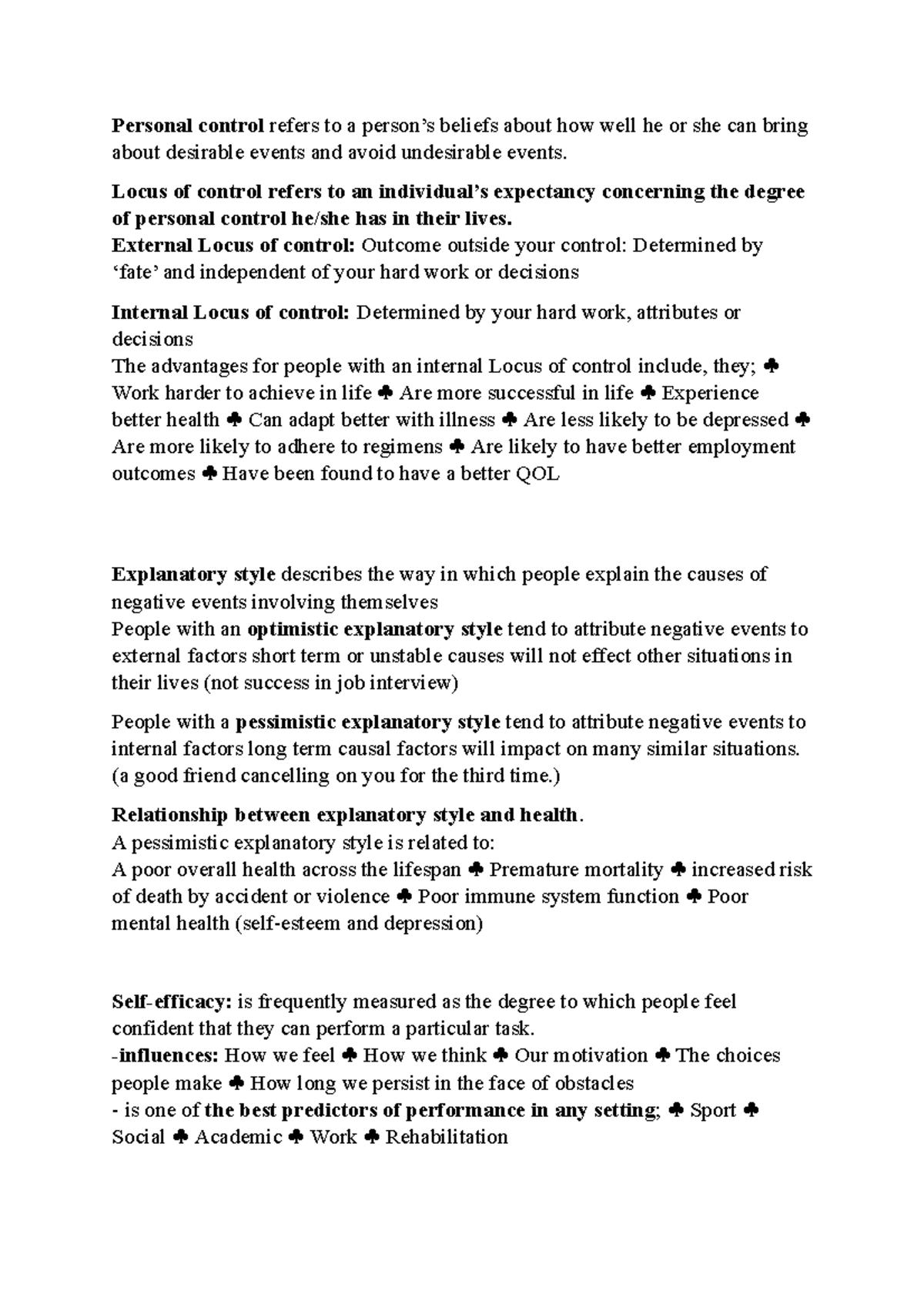 Week 5 Summary Personal Control Refers To A Person s Beliefs About week-5-summary-personal-control-refers-to-a-person-s-beliefs-about