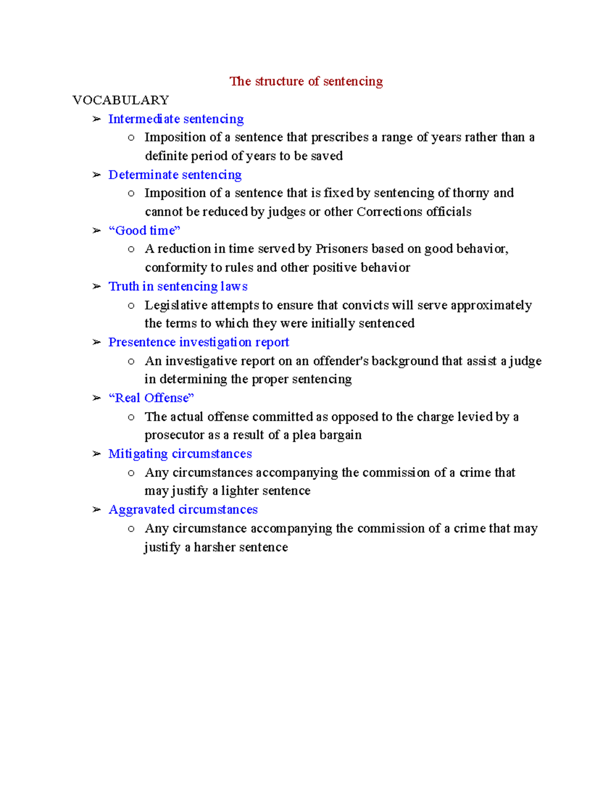 The structure of sentencing chapter 9 - The structure of sentencing ...
