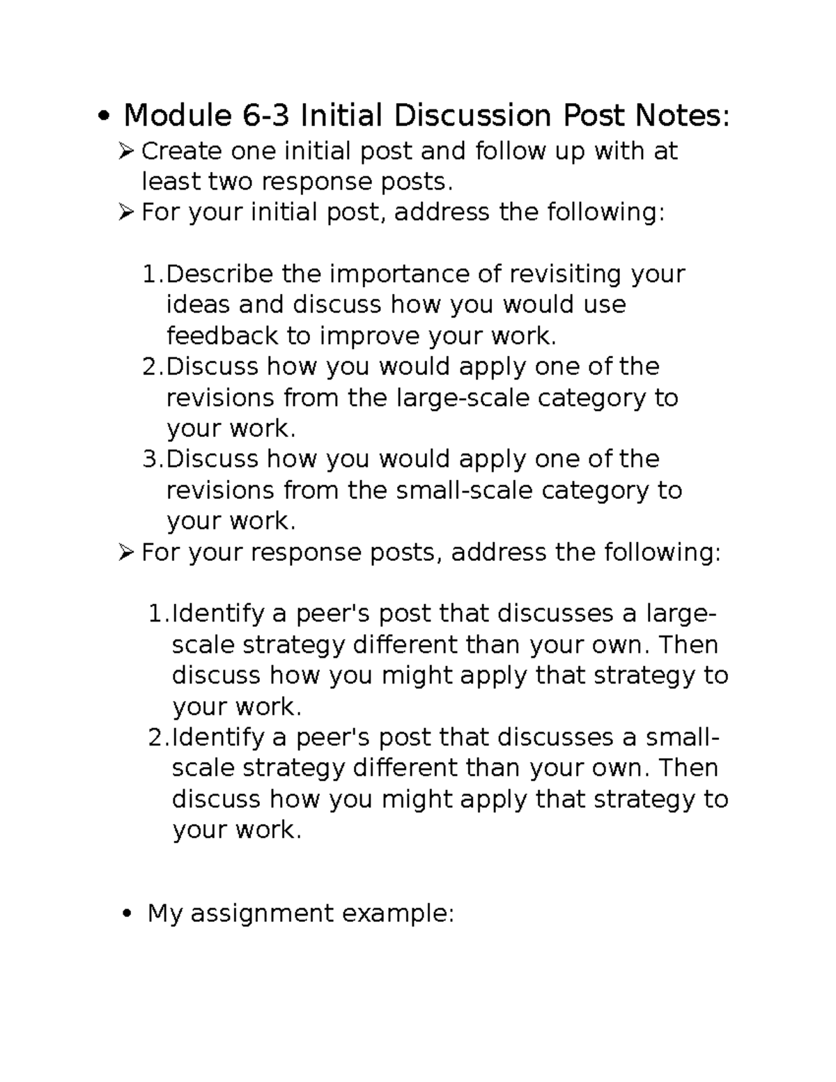 ENG. COMP.6-3 inital post assignment notes - Module 6-3 Initial ...