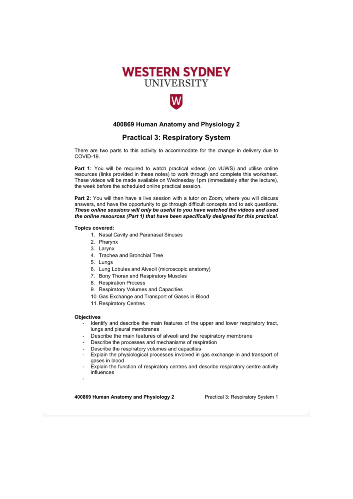 PRAC3 - Full practical notes with well-labelled diagrams. - WESTERN ...