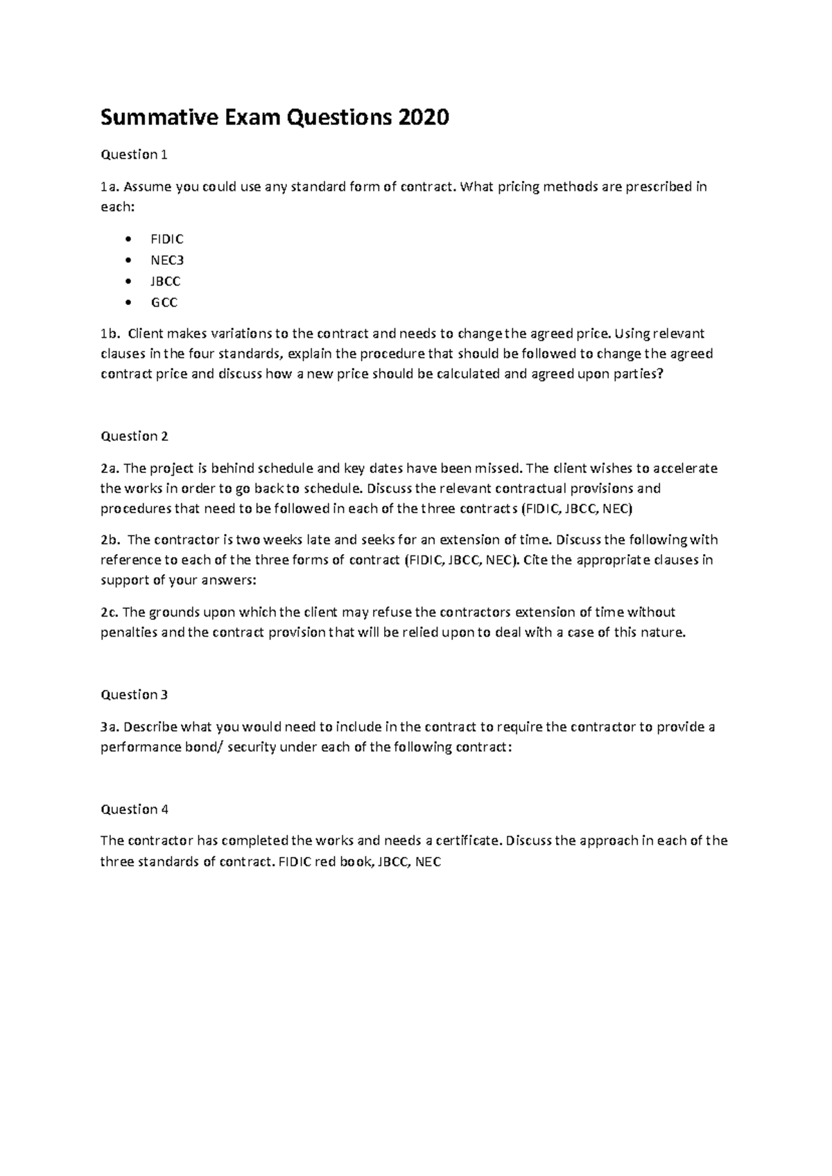 Summative Exam Questions 2020 Law - Summative Exam Questions 2020 ...