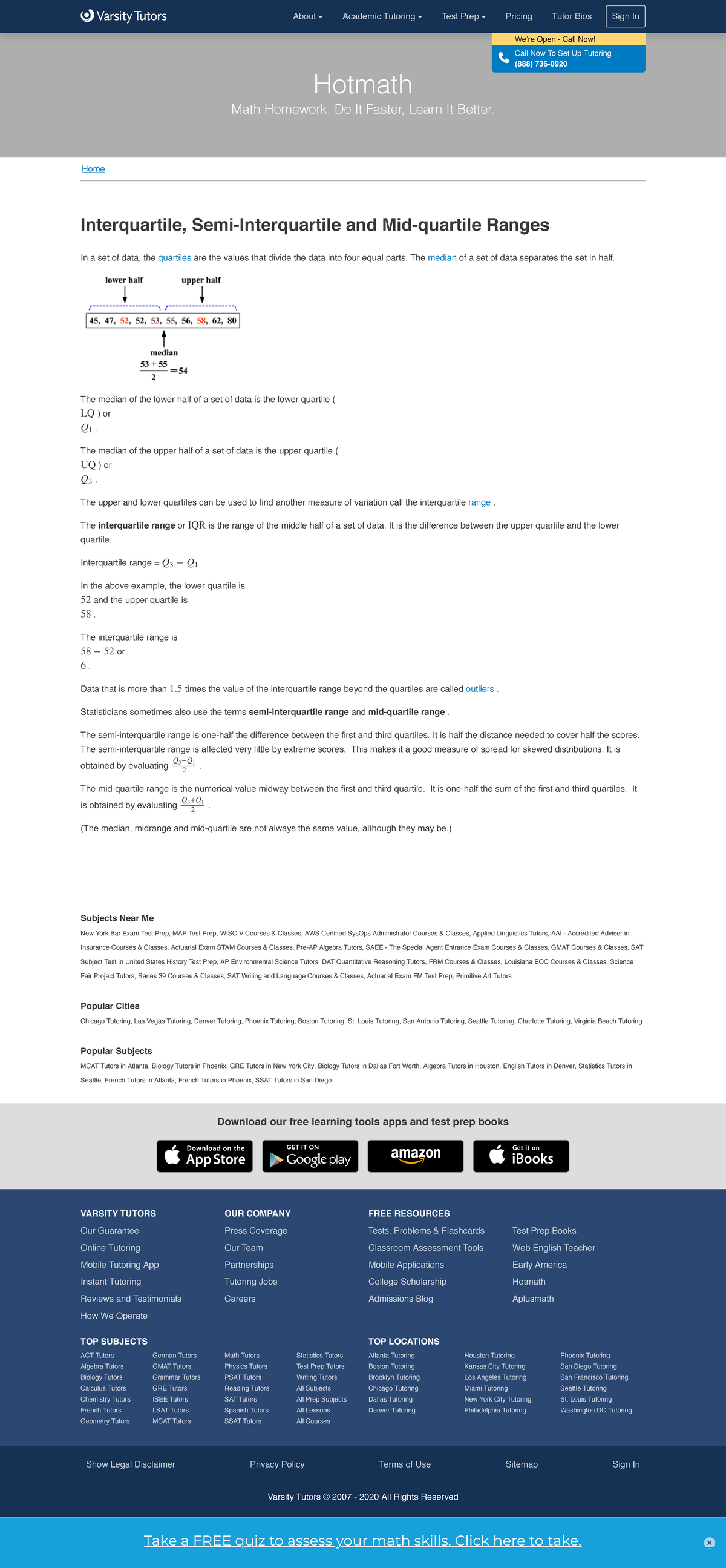 Interquartile Semi-Interquartile and Midquartile Ranges - Download our ...