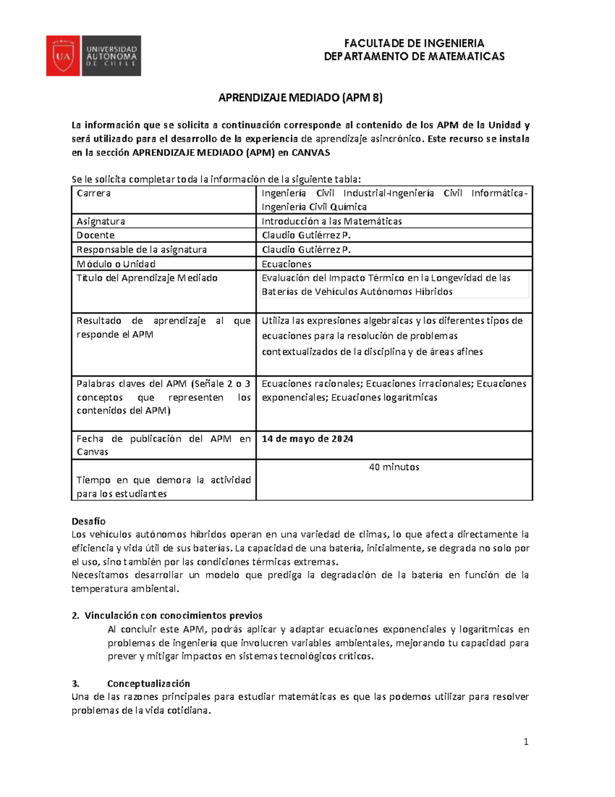 APM N°8 EPI - DEPARTAMENTO DE MATEMATICAS APRENDIZAJE MEDIADO (APM 8 ...