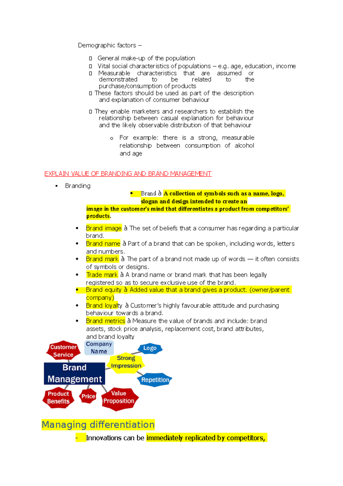 Week 3 - Week 3 lecture notes - Demographic factors – General make-up ...
