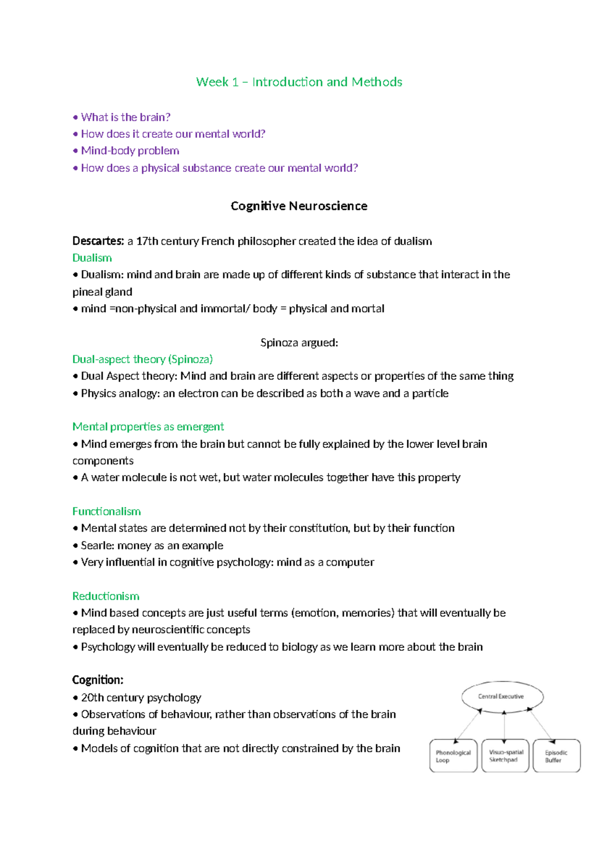 Week 1 – Introduction and Methods - Week 1 – Introduction and Methods ...