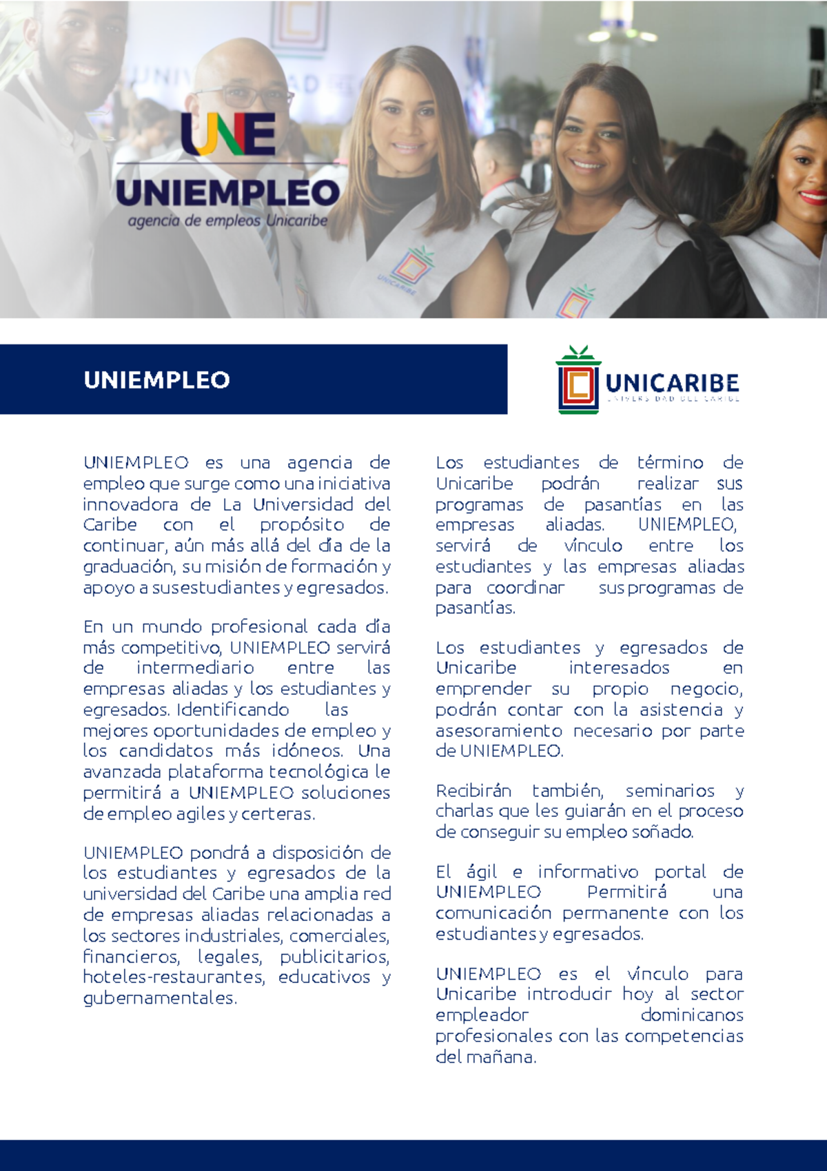 Uniempleo 02 - UNIEMPLEO es una agencia de empleo que surge como una ...