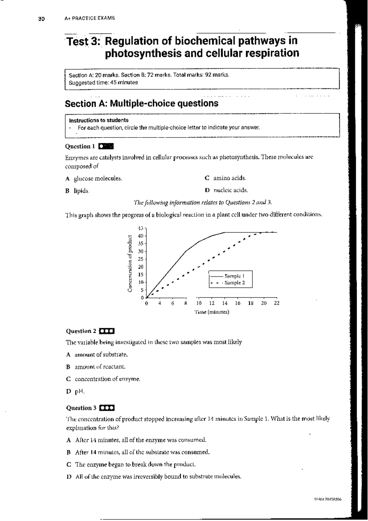 Ch 3 Practice Test - stuff - 30 PRACTICE EXAMS Test 3: Regulation of ...