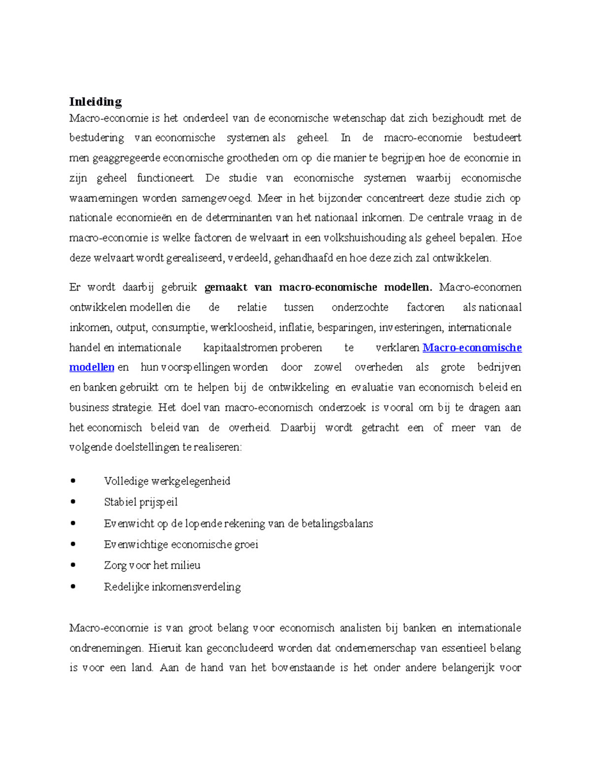 Inleiding macro - werkstuk Surinaamse Luchtvaart Maatschappij ...