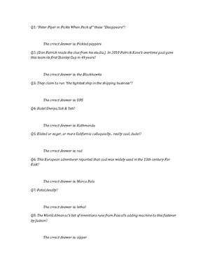 Exercise I The Love Map 20 Questions Game - WR1401 - Studocu