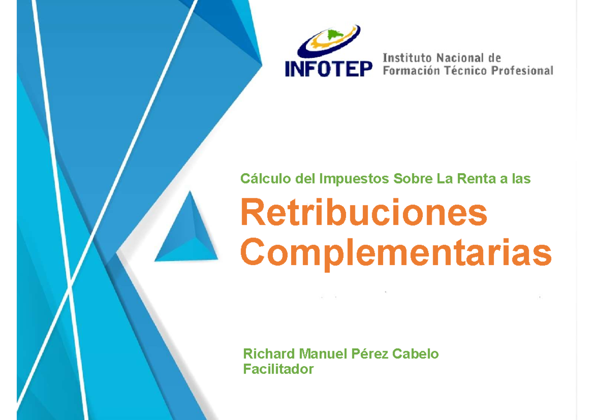 Guia de Estudio Retribuciones Complementarias - Cálculo del Impuestos ...