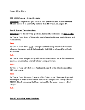 Chapter 1 Wrap-Up HW Assignment #2-3 - Chapter 1 Wrap-Up (Homework ...