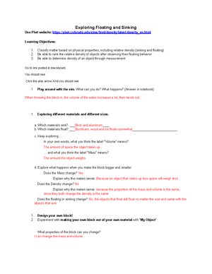 Chapter 4 Notes-Physical Science - 4 The Kinetic Molecular Theory ...