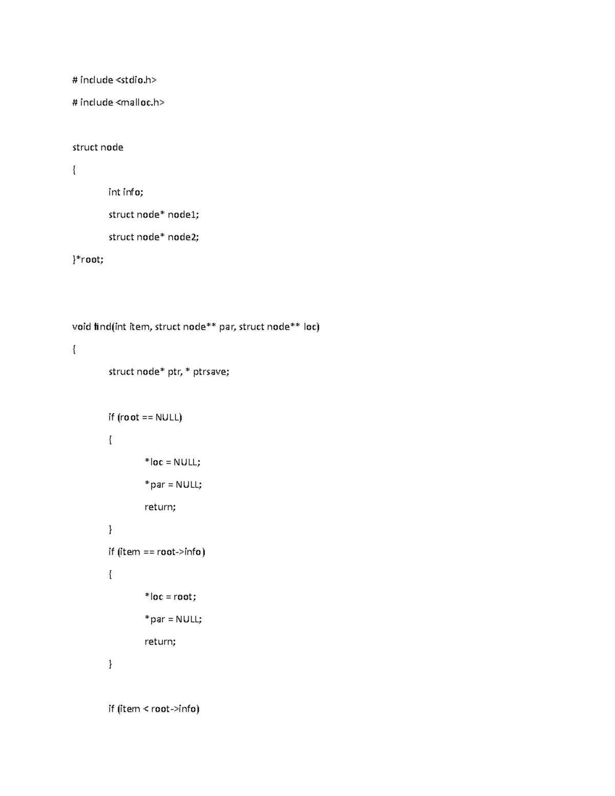 Arithmetic Tree Expression - include include struct node { int info; - Studocu