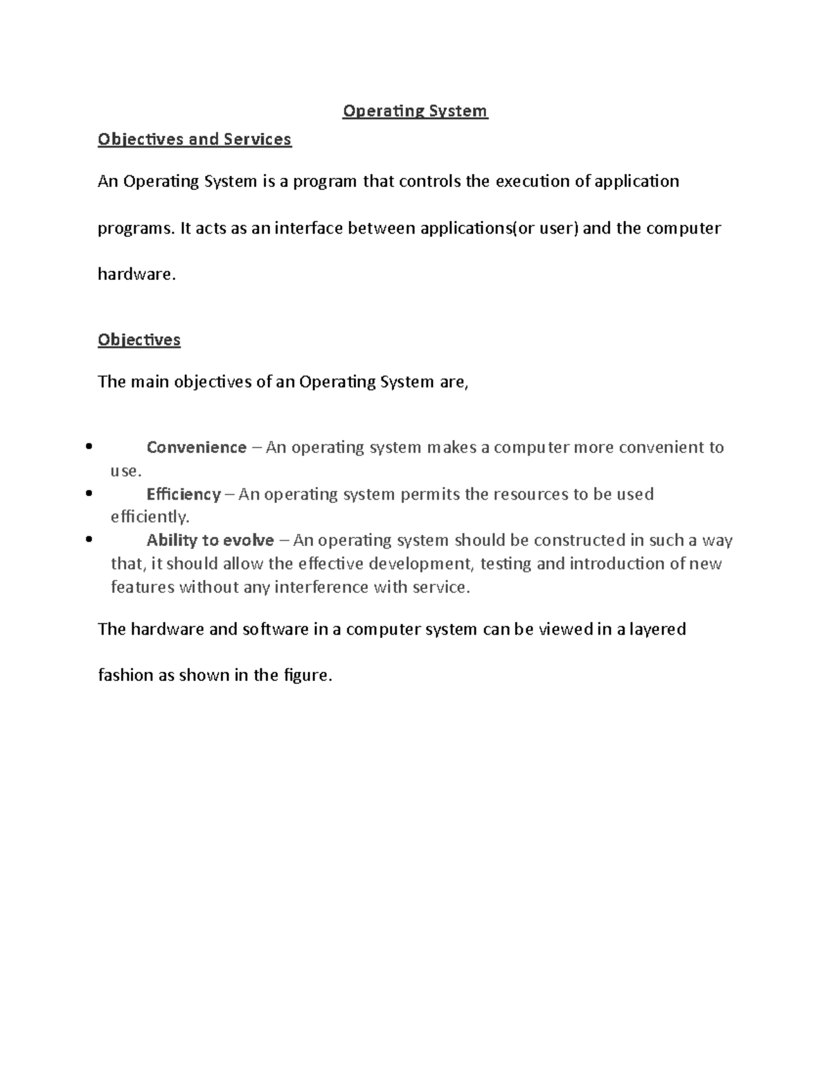 Operating System , Objectives and Services - Operating System ...