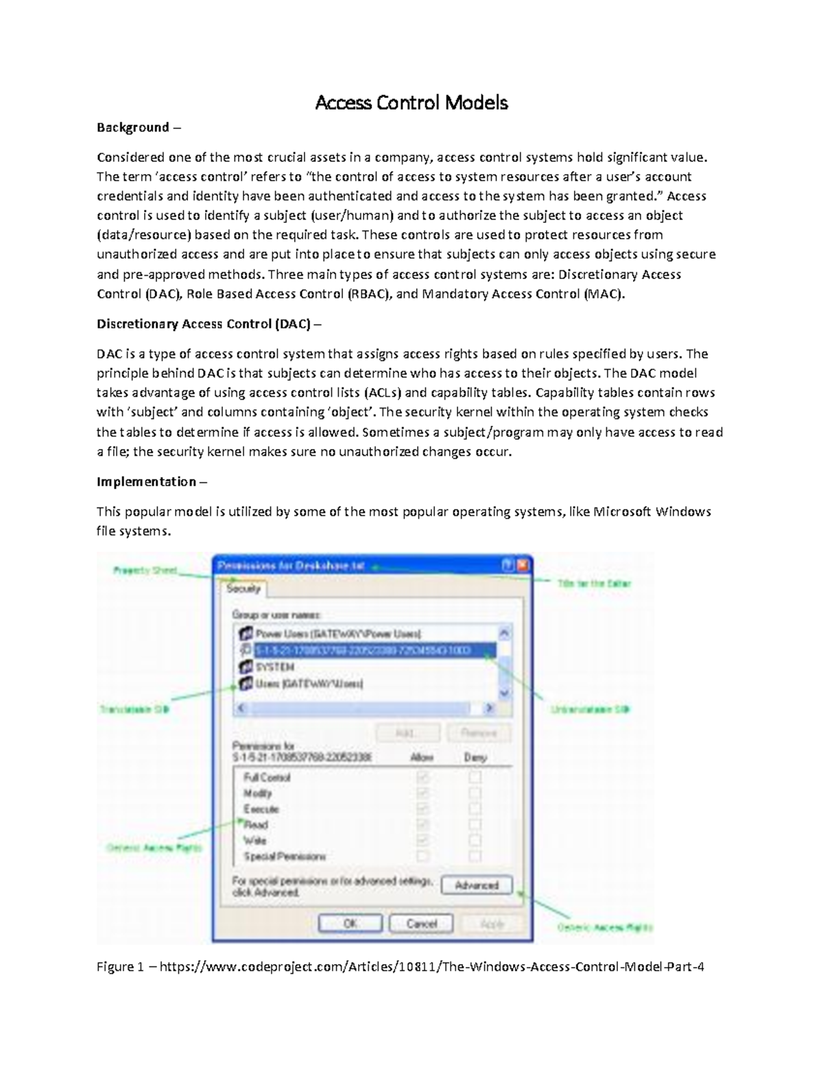 Access Control Models - Library - Access Control Models Background – Considered one of the most ...