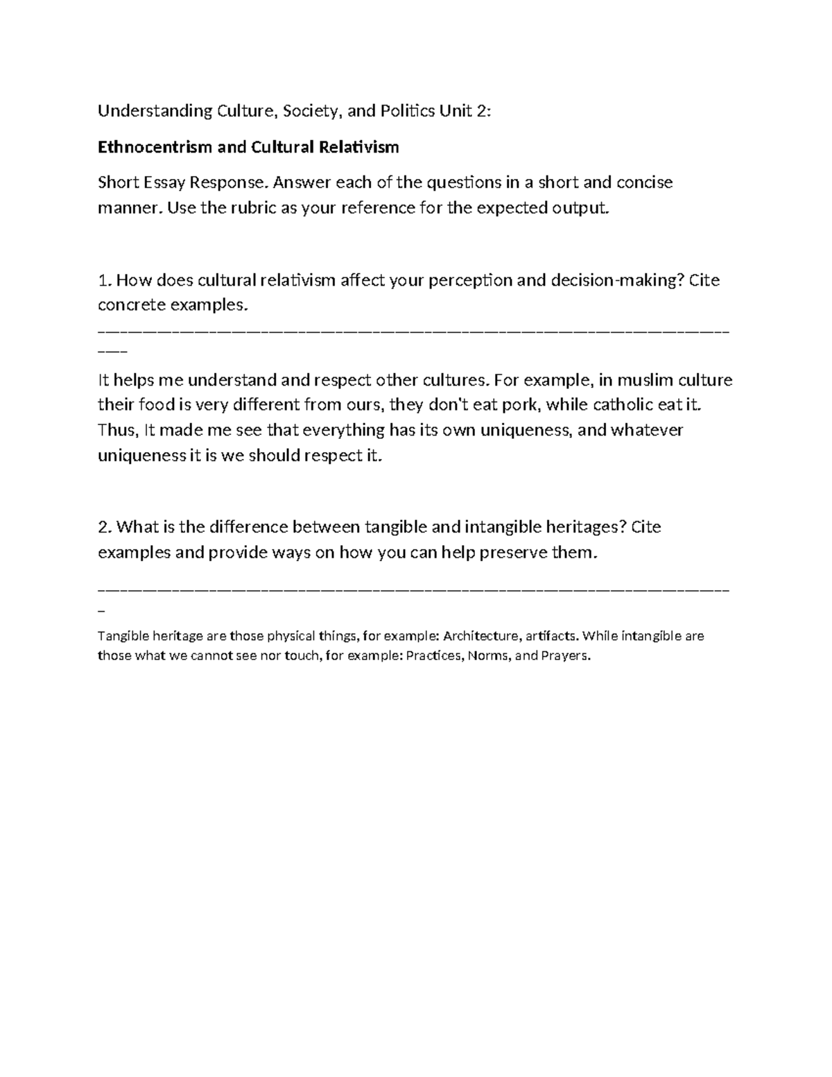 Ethnocentrism and Cultural Relativism - Understanding Culture, Society ...