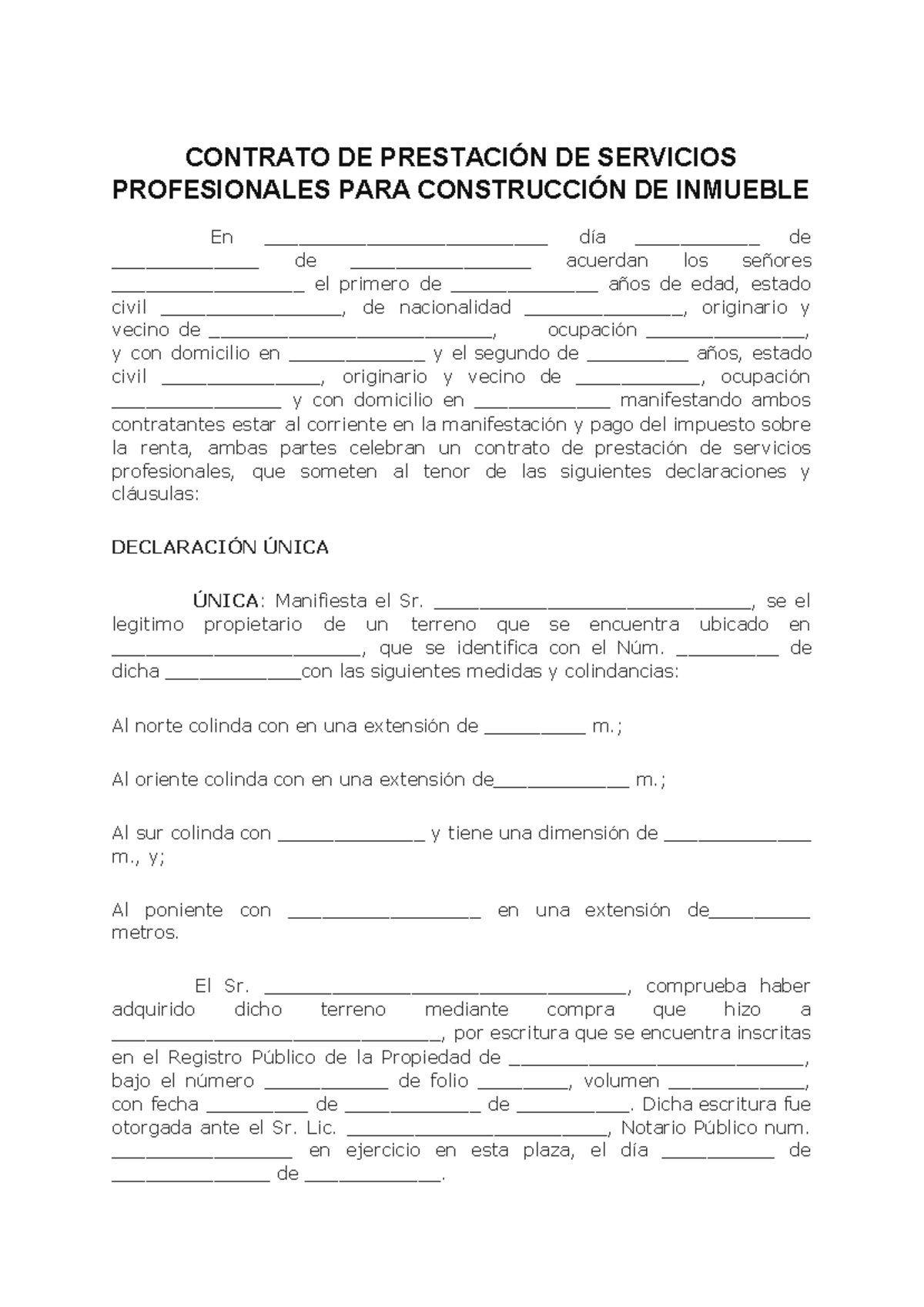 Ejemplo Como Hacer Un Contrato De Trabajo Simple Ejemplo Interesante ...