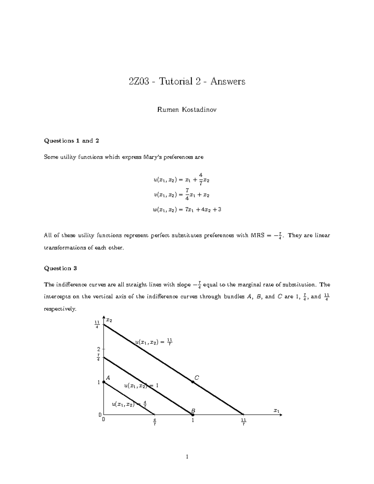 Tutorial-2 Answers - hhh - 2Z03 - Tutorial 2 - Answers Rumen Kostadinov ...