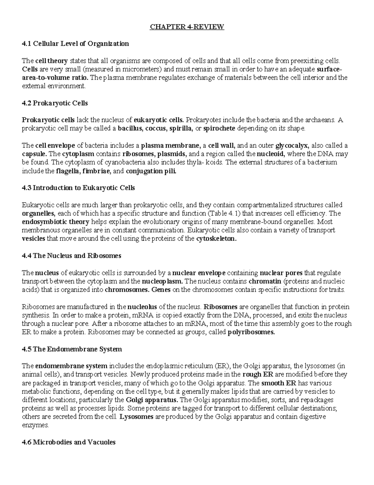 4-Cell structure and function-Review - Tagged - CHAPTER 4-REVIEW 4 ...