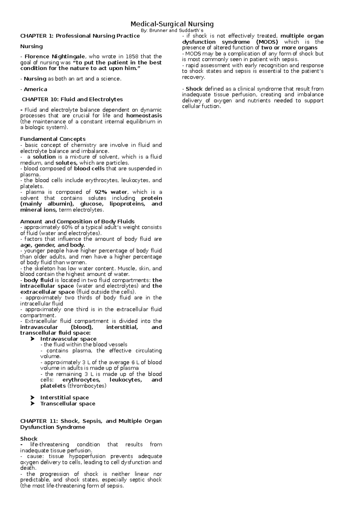 Medsurg Notes - https://www.cdc.gov/leprosy/transmission/index.html ...