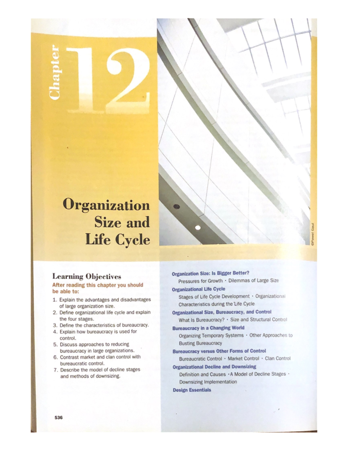 Chapter 12 Org lifecycle - organizational behavior - Studocu