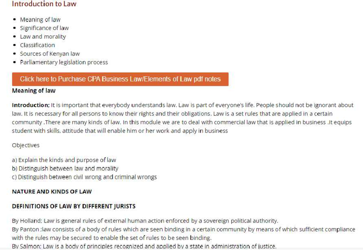 Business LAW Consolidated Notes Section 1 - business law - Studocu