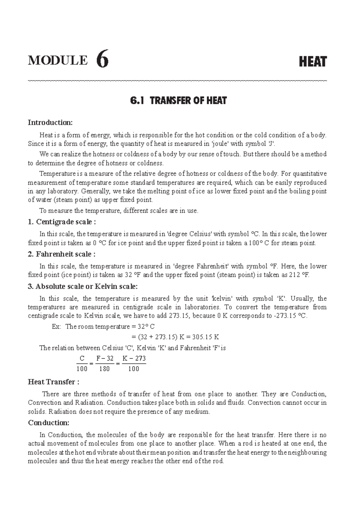 Module 6 Physics for Engineers - Introduction: Heat is a form of energy ...