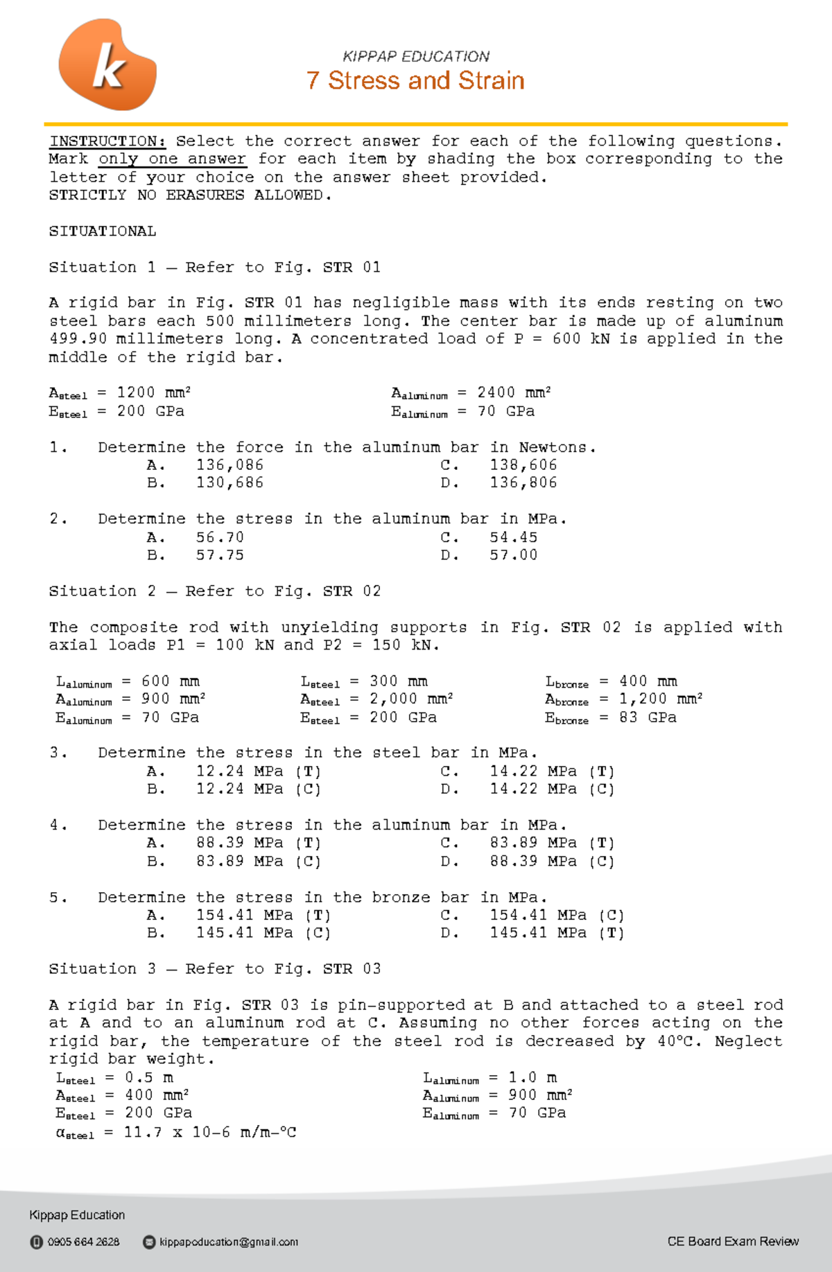 Kippap-Handout-SEC (07 Stress and Strain) - KIPPAP EDUCATION 7 Stress and Strain Kippap ...