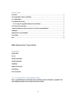 Lesson Notes for General Building Construction - LESSON 1 NOTES GENERAL ...