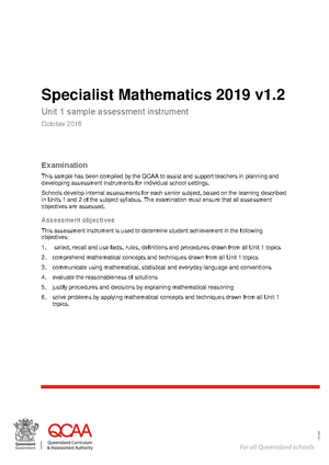 Snr specialist maths 21 formula sheet - Specialist Mathematics v1 ...
