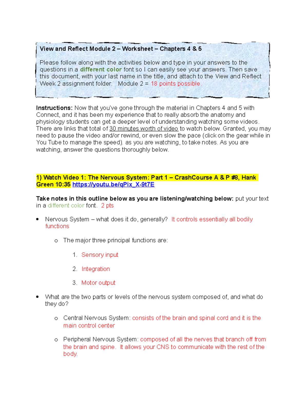 Module 2 Worksheet: Chapters 4-5 Review - Studocu