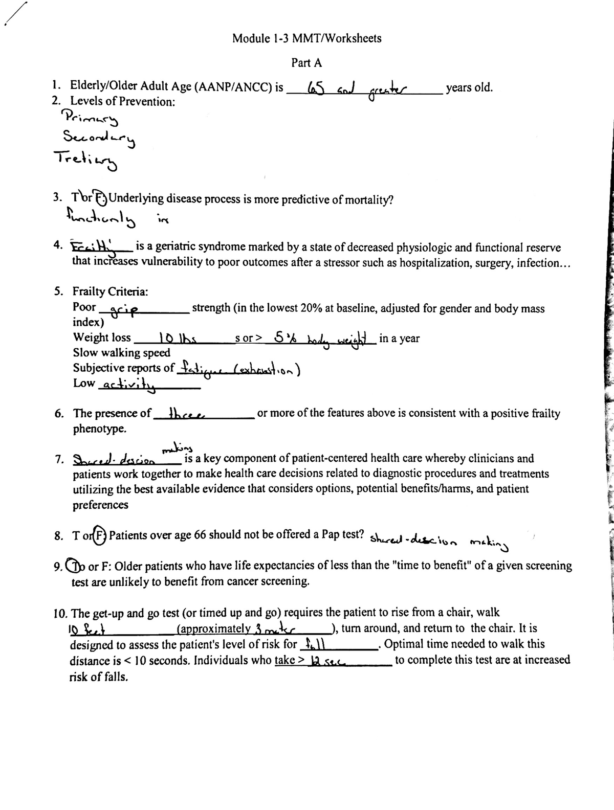 NURS 6340 1-3 MMT - Study note - NGR 5891 - Studocu
