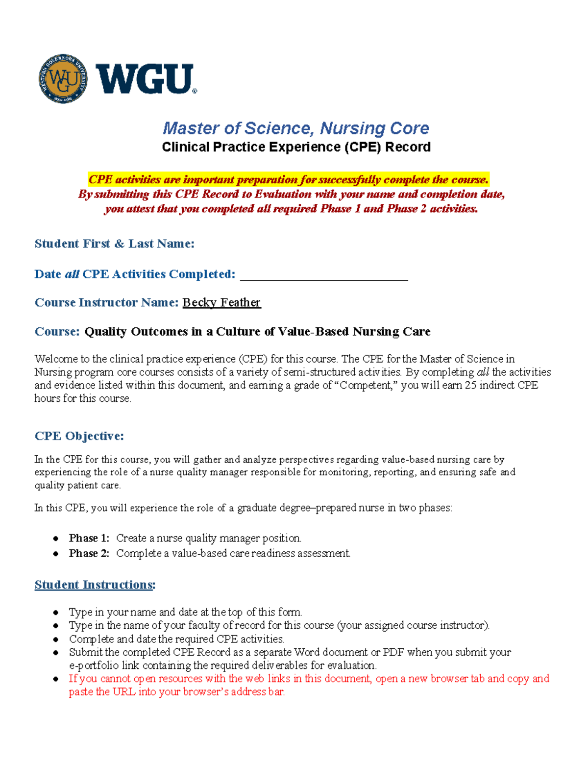 CPE Record - submitting this CPE Record to Evaluation with your name ...